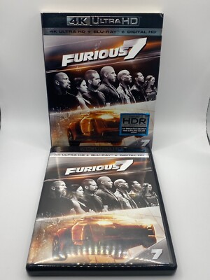 Furious 7 4K Ultra HD With Slipcover NO CODE 25192399978| eBay