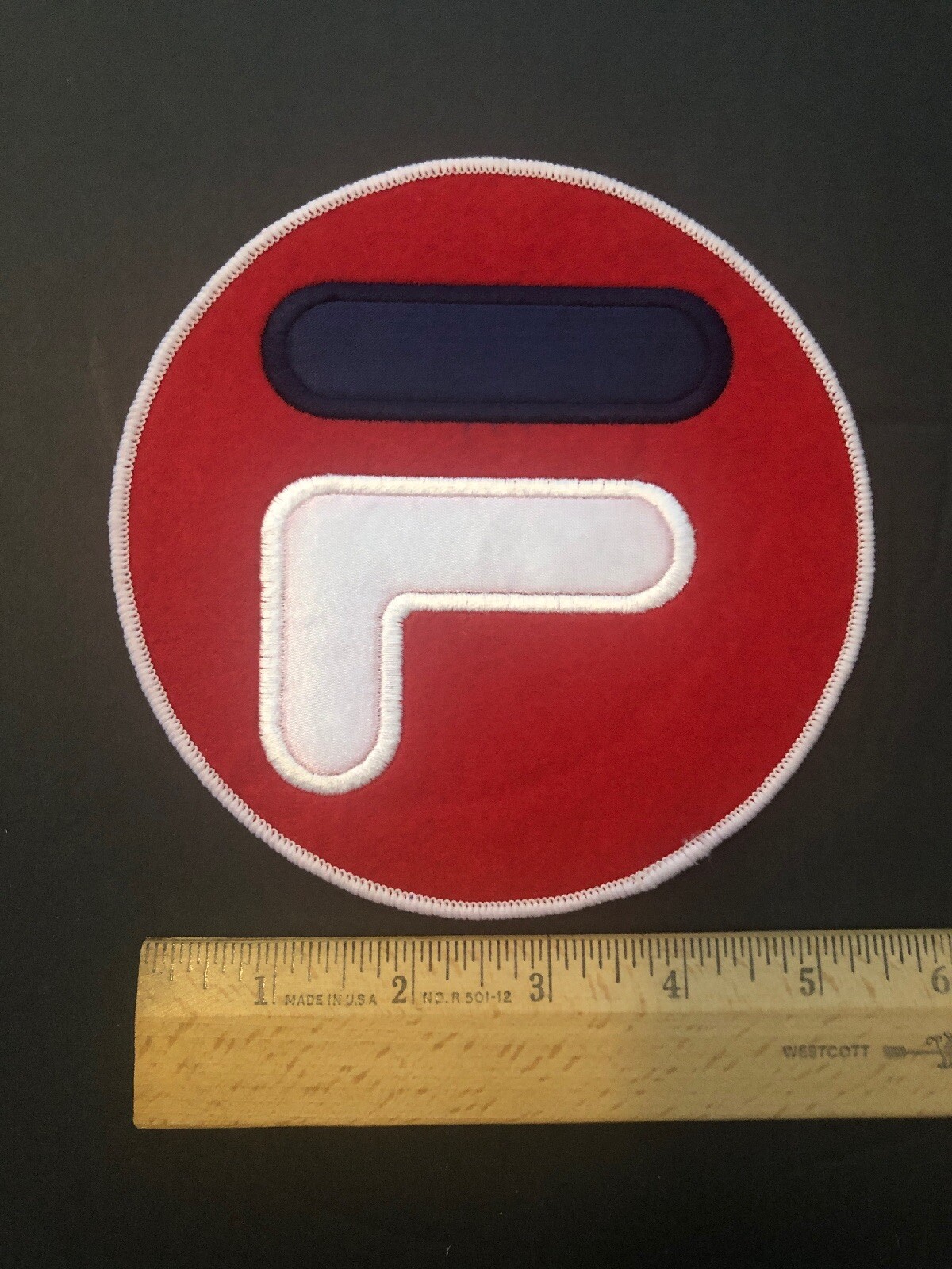 Vintage RARE FILA LOGO Circle Jacket Patch-Sew On 5.5” X 5.5” | eBay