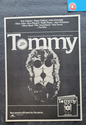 The Who Tommy Movie Soundtrack Album Promo Print Advertisement Vintage ...