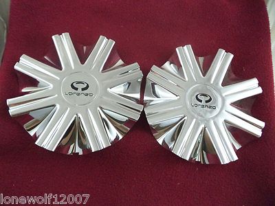 Lorenzo Wheels Chrome Custom Wheel Center Cap # F203-19 / WL03 (2 CAPS ...