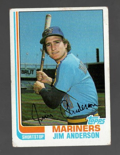 1982 Topps Jim Anderson Seattle Mariners #497 Very Good | eBay