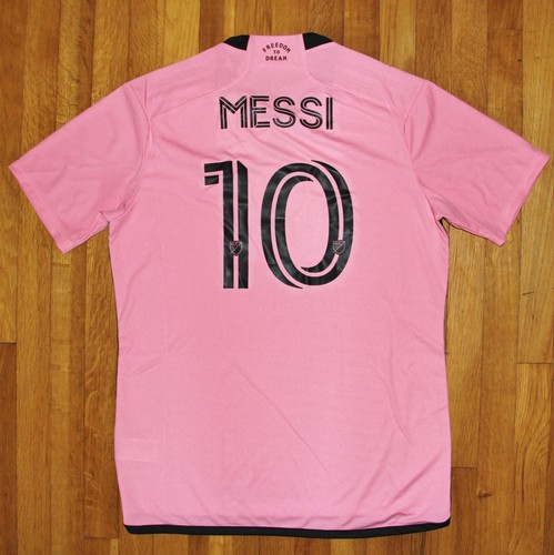 Adidas Messi Inter Miami CF 24/25 Home Jersey Men's L Pink JE9741 Slim ...