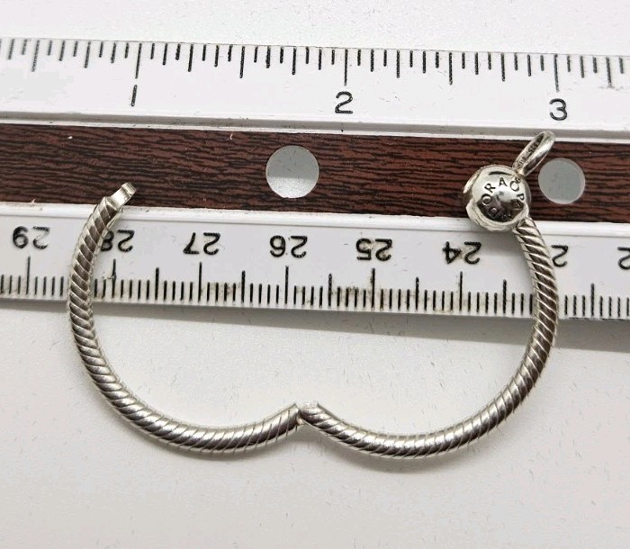 Authentic Pandora Sterling Silver .925 Medium Moments Charm Holder Item ...