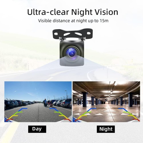 Podofo Backup/Front View Camera, Night Vision Waterproof Reverse Camera ...