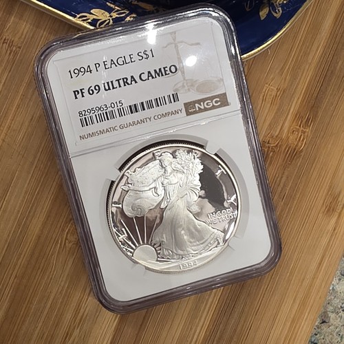 1994 P Silver Eagle PF69 Ultra Cameo NGC US 1oz Silver Round PROOF ...