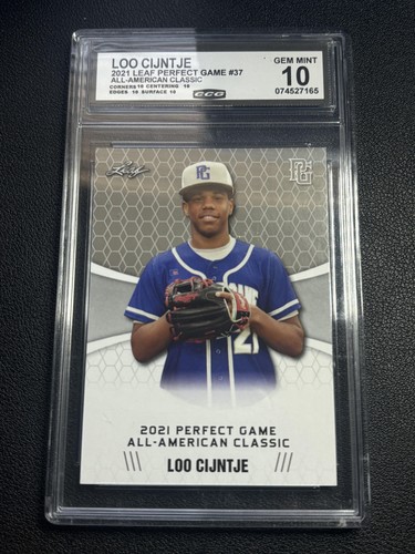 Loo Cijntje 2021 Leaf Perfect Game CCG 10 | eBay