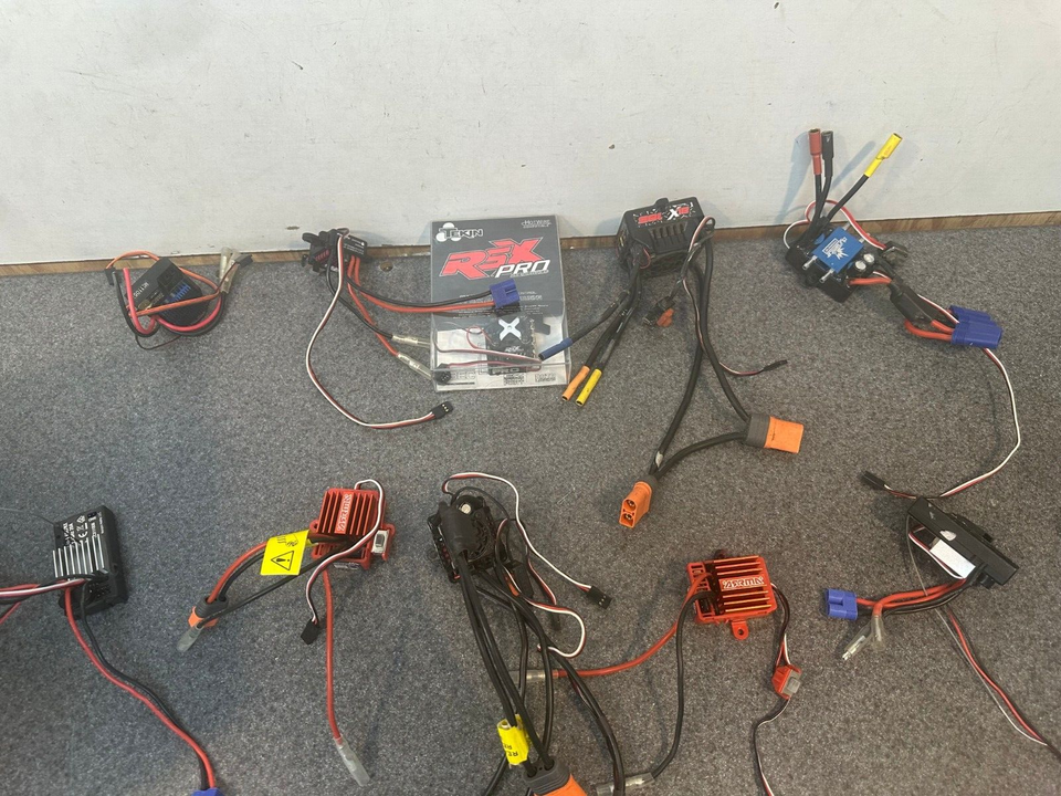 LOT of 10 ESC's - Untested Assorted ESC's for RC Vehicles: Tekin, ARRMA ...