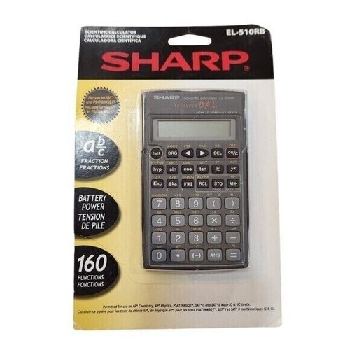 Sharp® EL510RB Scientific Calculator 160 Functions Direct Algebraic ...