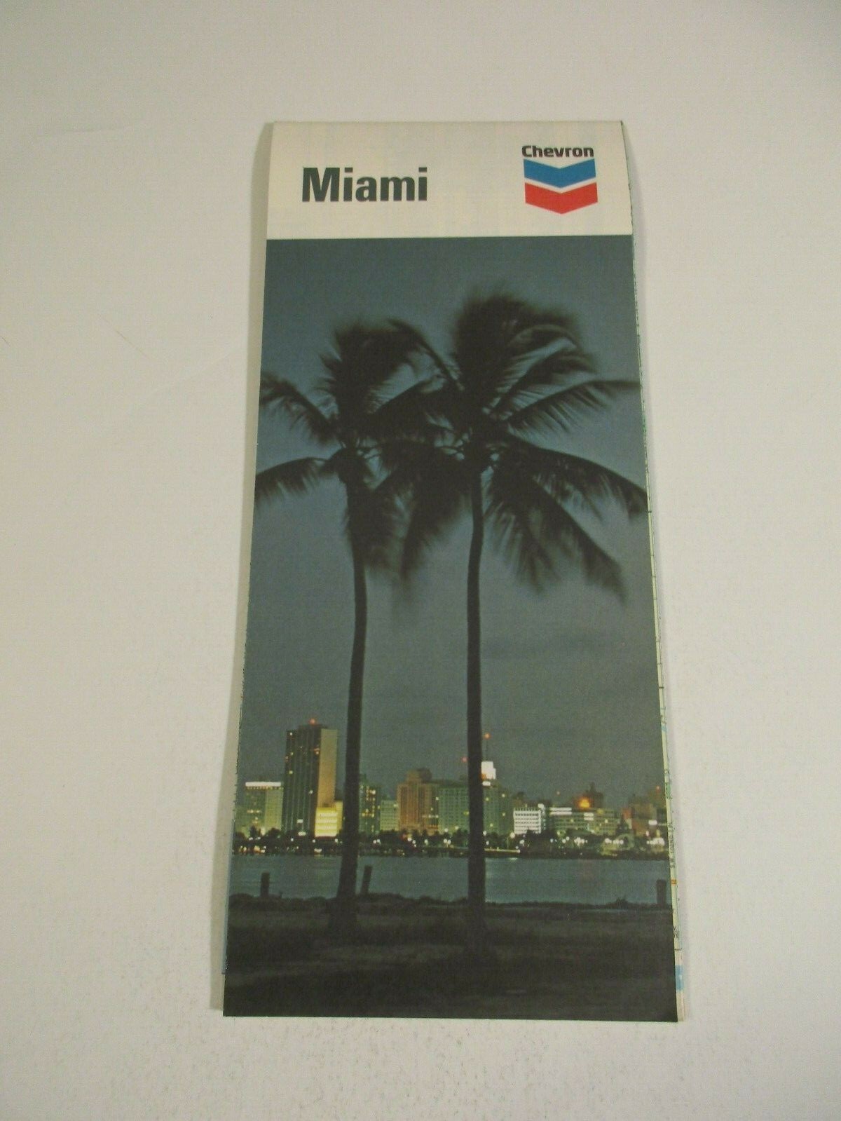 Vintage 1975 Chevron Miami Oil Gas Service Station Travel Road Map~Box ...