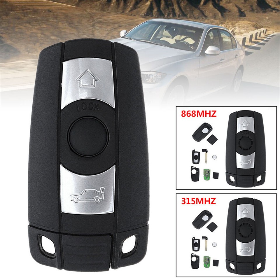 Remote Key Fob 868MHz W/PCF7953 Chip 3-Button For BMW CAS3 X5 X6 Z4 1/3 ...