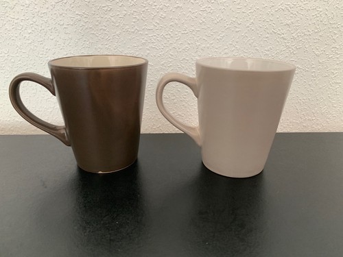 Set Of 2 Tesco Ceramic Mugs Used Unwanted Hot Drinks Tea Coffee Home ...