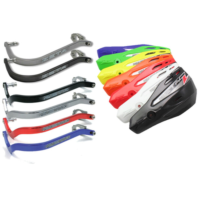 Drop Handguard Handlebar Armor / X2 Protector Kit - 7/8" Blue / Red ...