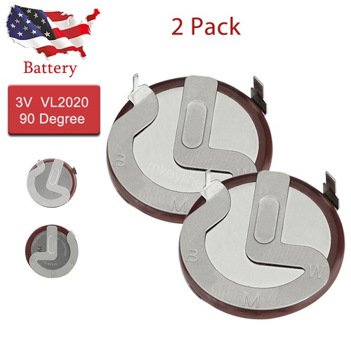 2x Remote Key Fob Rechargeable Battery VL2020 for BMW X3 X5 Z4 E60 E81 ...