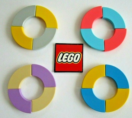 LEGO Tile 2x2 Curved Corner with Cutouts (Packs of 4) - Design 27925 / ...