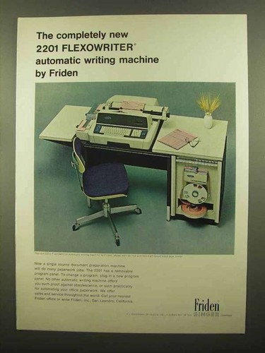 1965 Friden 2201 Flexowriter Writing Machine Ad | eBay