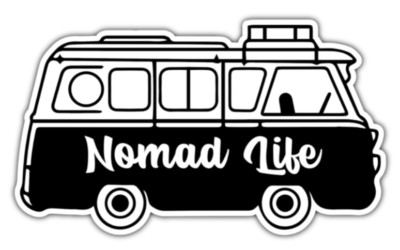 Van Life Nomad Life Nomadic Camper Van Retro RV 7" Camp Custom Vinyl ...