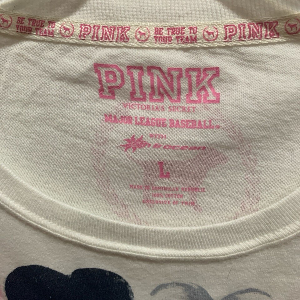 NWT Victoria’s Secret Pink X NY Yankees Shirt Top Bring It Home Sz ...