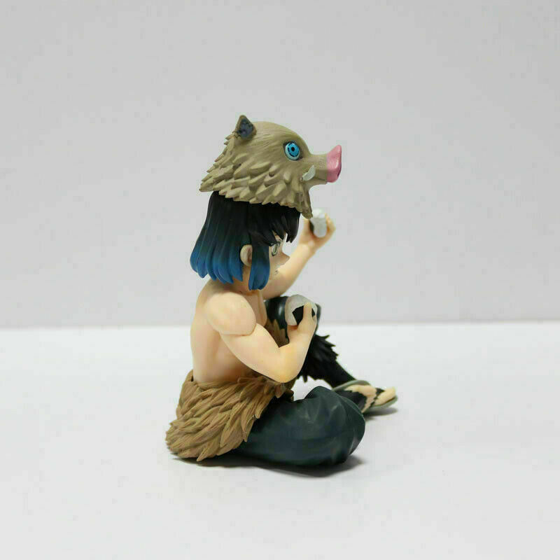 Demon Slayer: Kimetsu No Yaiba Hashibira Inosuke Eating Rice Balls PVC ...