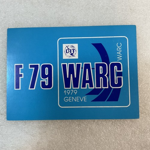 QSL Short Wave Ham Radio Card F79WARG Michel Square Trudaine Paris ...