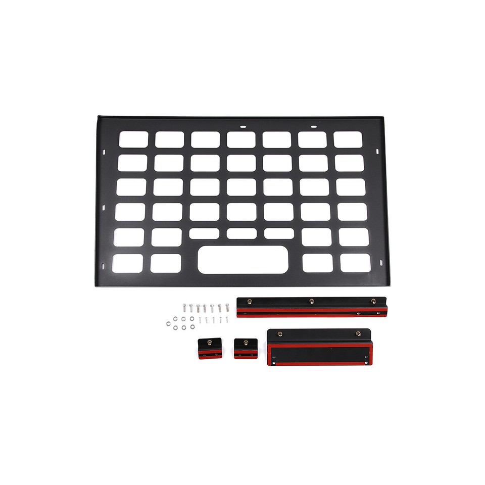 Black Rear Door Storage Storage Rack Basket For LR Defender 110 90 2004 ...