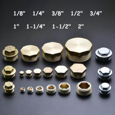 Flanged Blanking Plug 1/8" 1/4" 3/8" 1/2"- 2" BSP Blanking Hex M&F ...