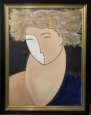 Stephen Kaye Abstract Textured Painting 40”x30” Beautiful Large ...