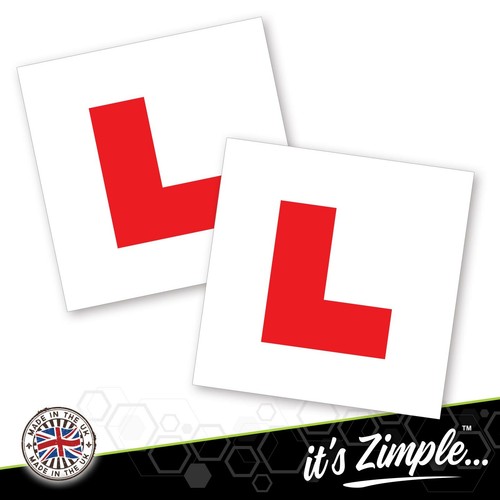 2 X LEARNER STICKER L Plate Stickers Legal Learner Driver Sticker Self ...