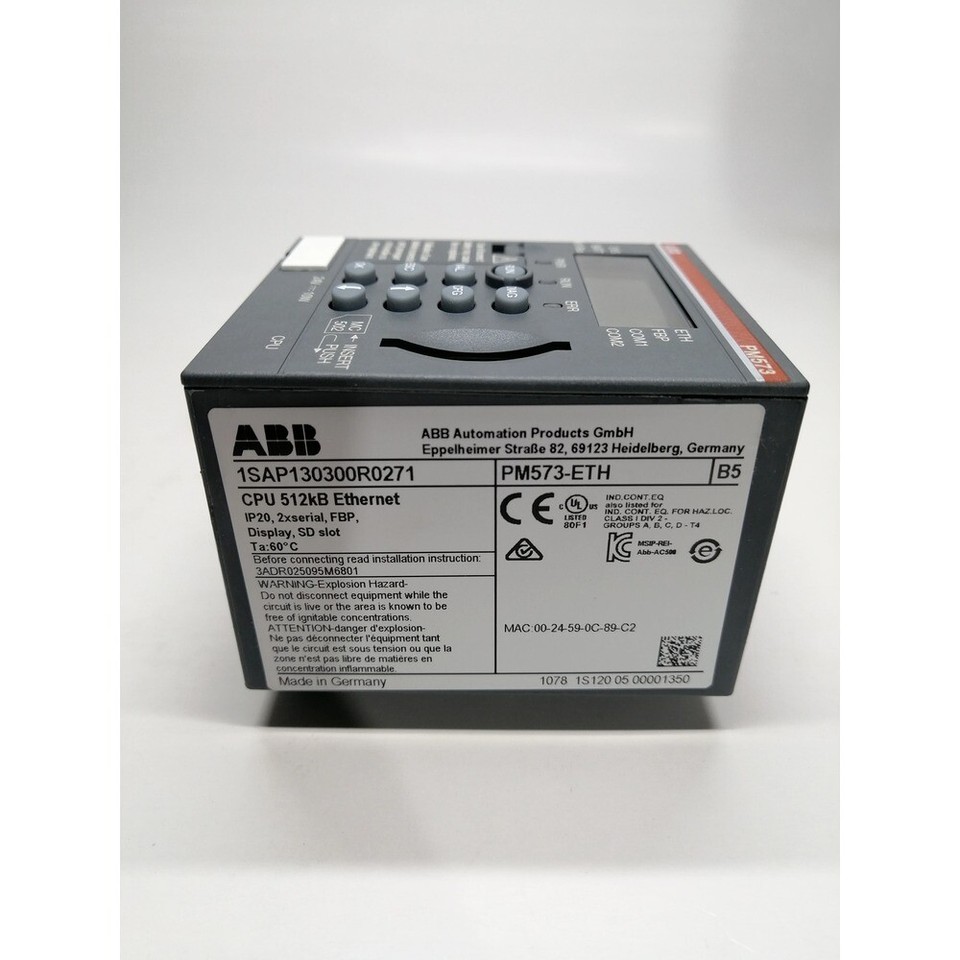 PM573-ETH ABB CPU 512KB Ethernet Brand New in Box!Spot Goods Zy PM573 ...