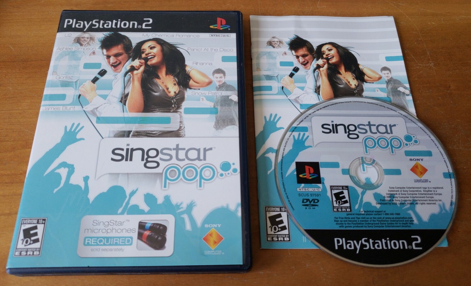 Singstar Pop (Sony Playstation 2, 2007) karaoke music video game ...
