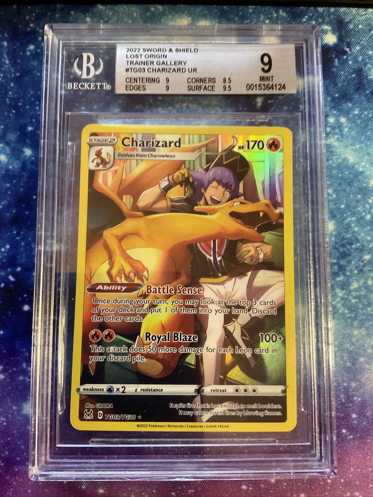 Charizard Trainer Gallery, TG03, Pokemon Lost Origin, BGS 9 Mint | eBay
