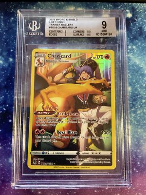 Charizard Trainer Gallery, TG03, Pokemon Lost Origin, BGS 9 Mint | eBay