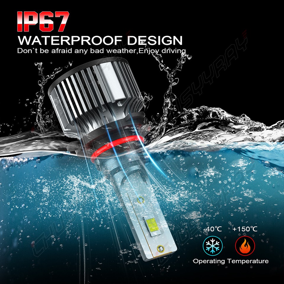 9006 HB4 6000k LED Fog Light Bulbs For BMW E34 E46 E39 E60 E63 E64 F10 ...