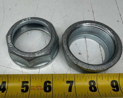 (Lot of 2) AY McDonald Galvanized Meter Nut 45LT Natural Gas Fitting ...