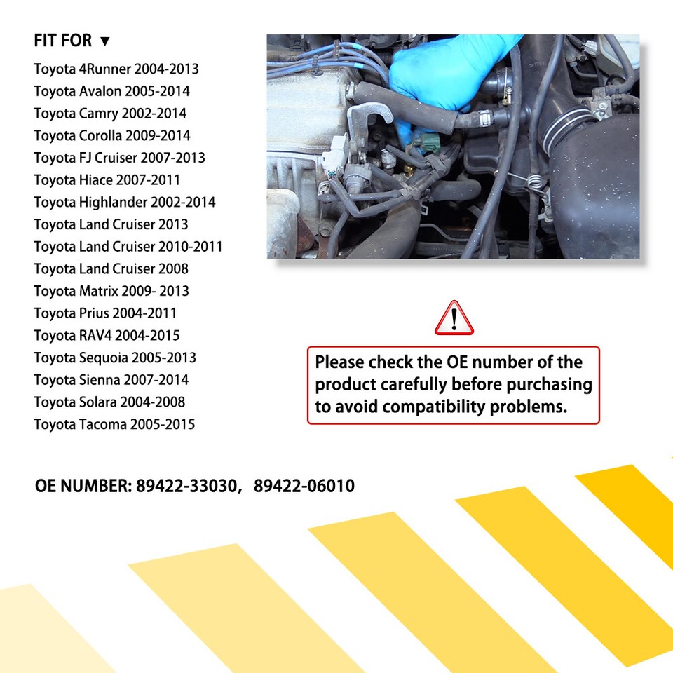 89422-06010 Engine Coolant Temperature Sensor Cooling Sender fits ...