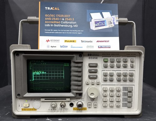 HP 8595E Spectrum Analyzer 9kHz-6.5GHz w/ Opts & NIST Traceable ...