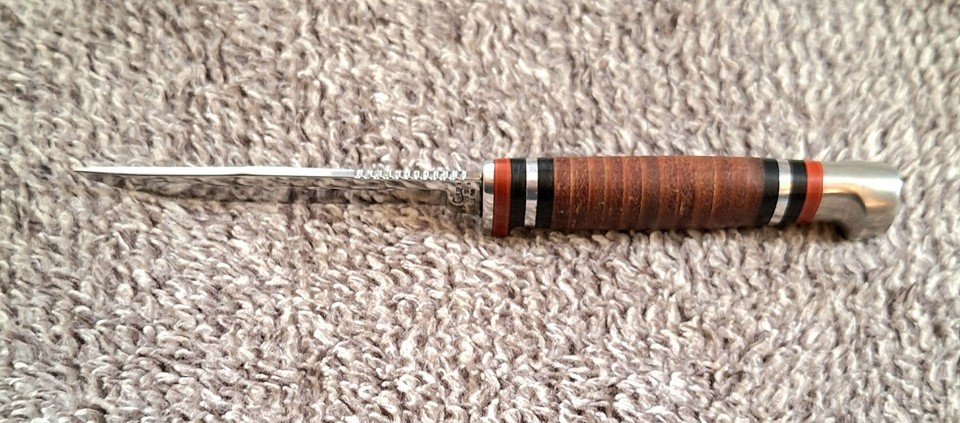 Case xx Mini Finn Fixed Blade Leather Hunter Knife 00379 M3FINNSS Very ...