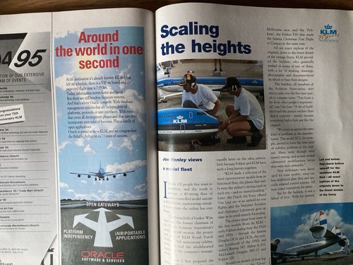 KLM DUTCH AIRLINES INFLIGHT MAGAZINE 75 YRS ANNIVERSARY ISSUE 10/1994 ...