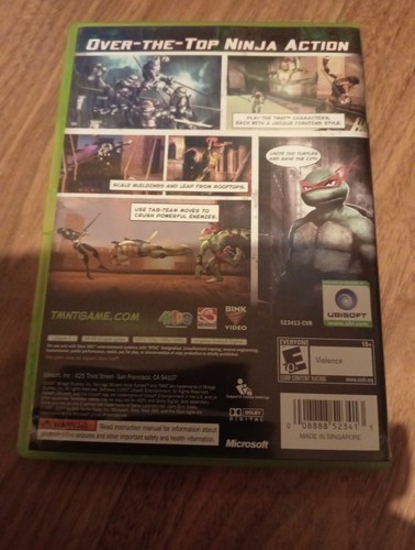 TMNT - Teenage mutant.Ninja turtles Xbox 360 -Tested Working | eBay