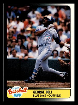 1990 Fleer Baseball MVPs George Bell #1 Toronto Blue Jays Near Mint NM ...