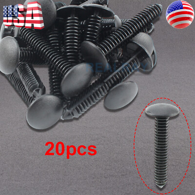 20pcs Mud Flap Retainer Clip Fender Repair Screws for Ford Mustang ...