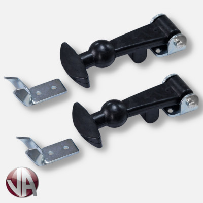2 x Rubber Bonnet Catch Strap Latch Panel Fastener Car Horsebox Trailer ...