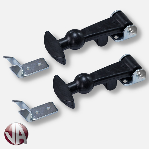 2 x Rubber Bonnet Catch Strap Latch Panel Fastener Car Horsebox Trailer ...