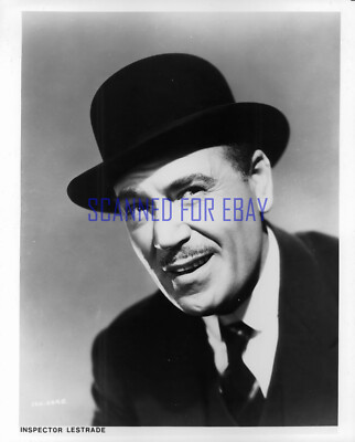 DENNIS HOEY AS INSPECTOR LESTRADE RARE PHOTO FROM 1940S SHERLOCK HOLMES ...