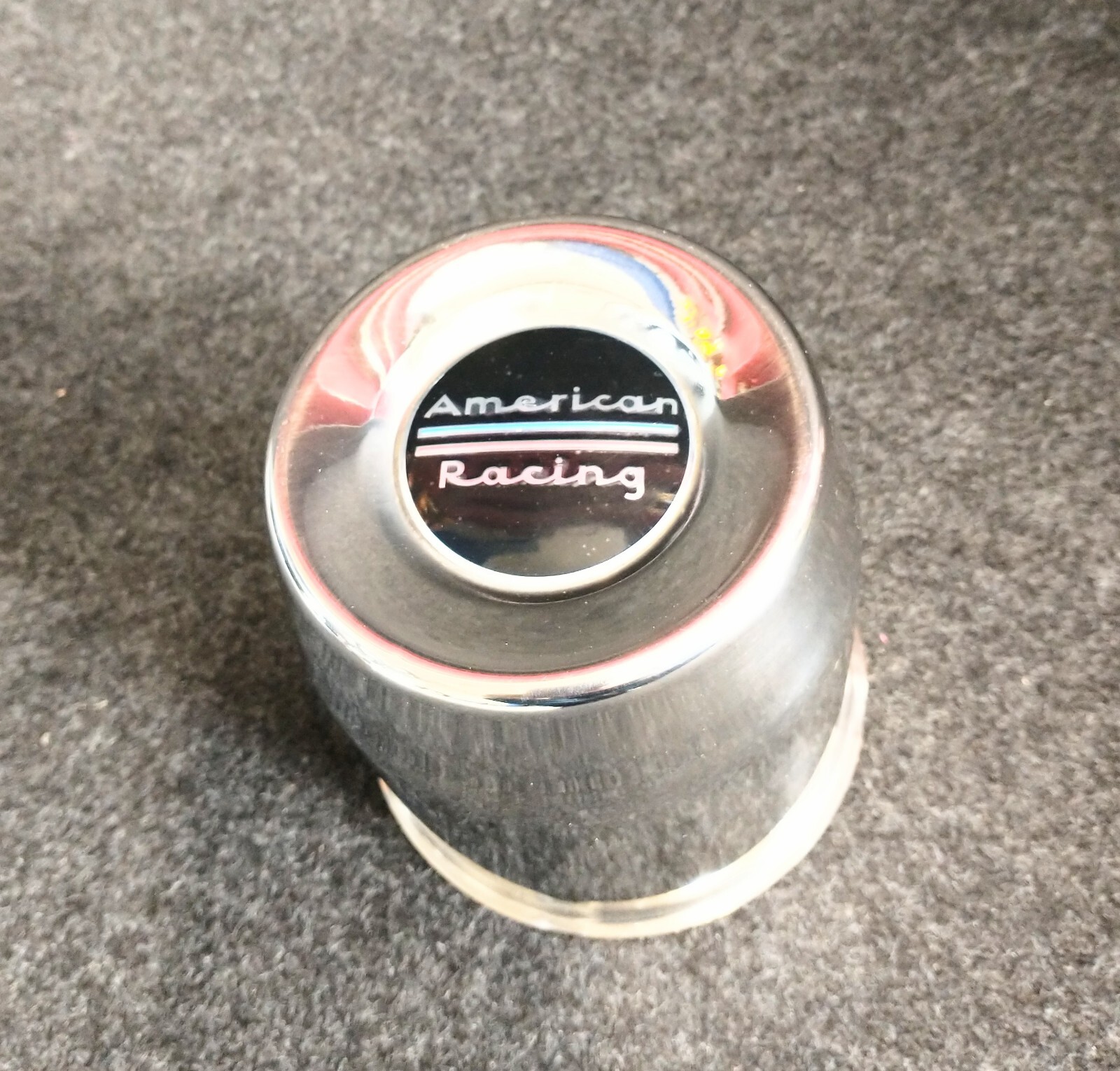 American Racing Wheel Center Cap P/N 1425002; 4.25'' Chrome Push-Thru ...