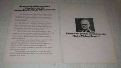 1972 Marine Midland Banks Ad - Buy a Company | eBay