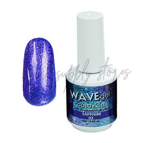 Wave Gel Glitter Soak Off gel polish Pick Your Color T1-T12 O1-O6 (0.5 ...