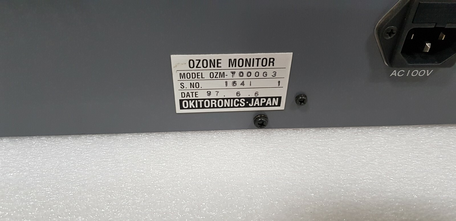 OKITRONICS UV OZONE MONITOR OZM-7000G ,OZM-7000G3 POWER ON TESTED FREE ...