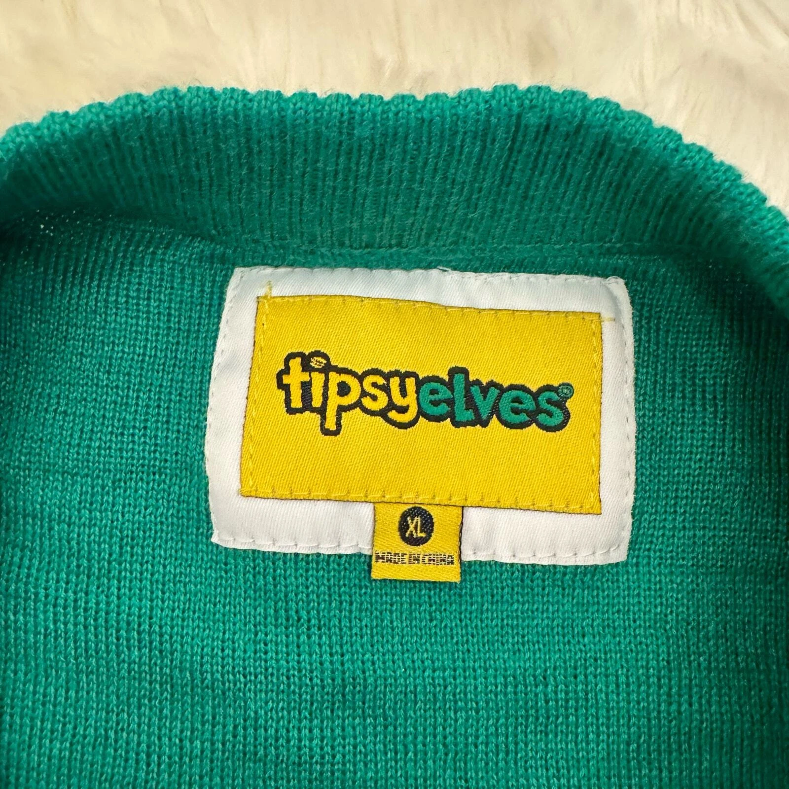 Tipsy Elves Men's Gaudy Garland Ugly Christmas Sweater XL NWOT | ID ...