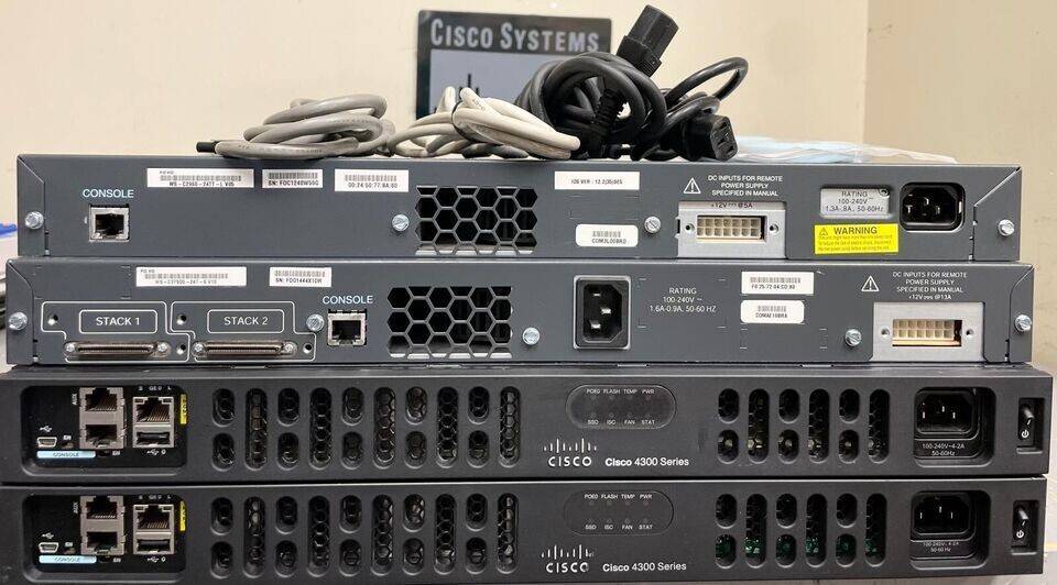Ultimate Cisco CCENT CCNA & CCNP LAB KIT ISR4331 Cisco IOS-XE,3750g ...