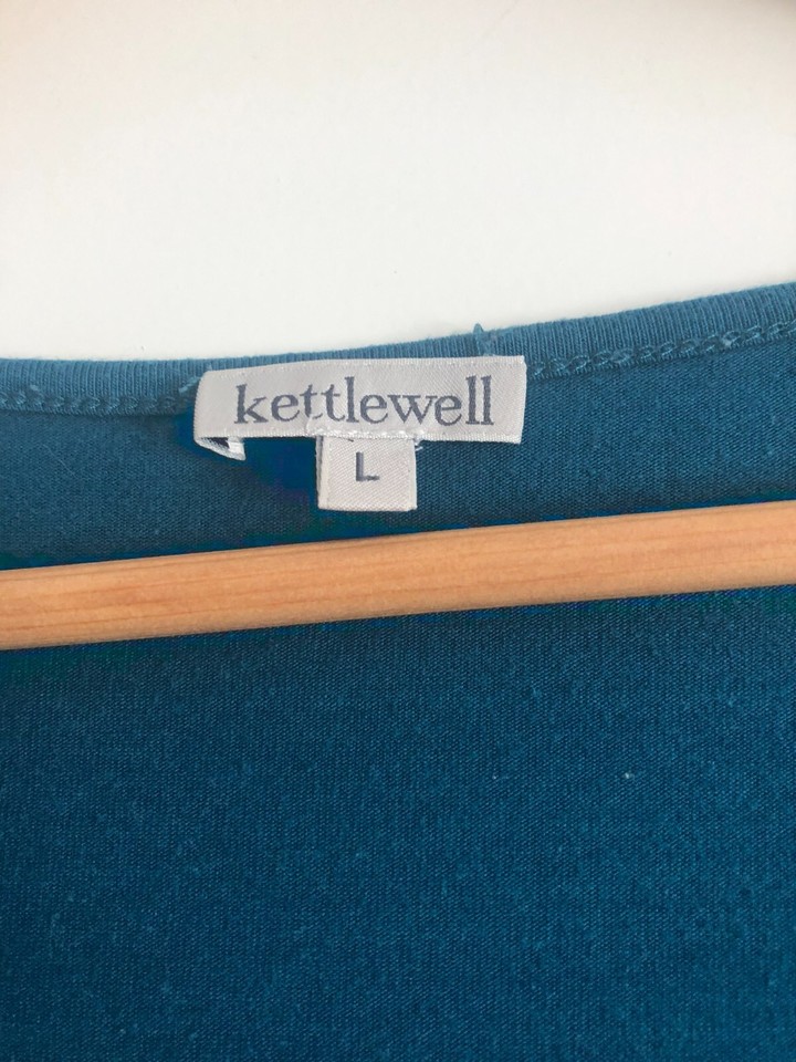 Teal KETTLEWELL COLOURS Darcey scoop top - Size L (14-16) | eBay UK